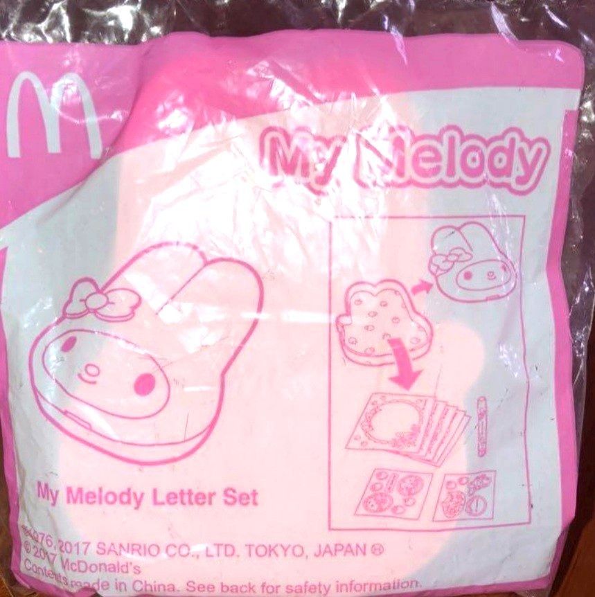 MCDONALDS -My Melody Letter Set, Hobbies & Toys, Toys & Games on Carousell