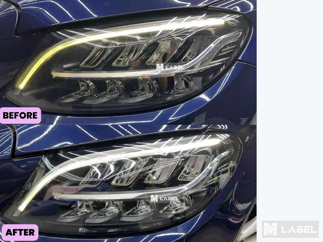 Mercedes Benz W205 - New Headlight DRL LED Replacement, Car Accessories ...