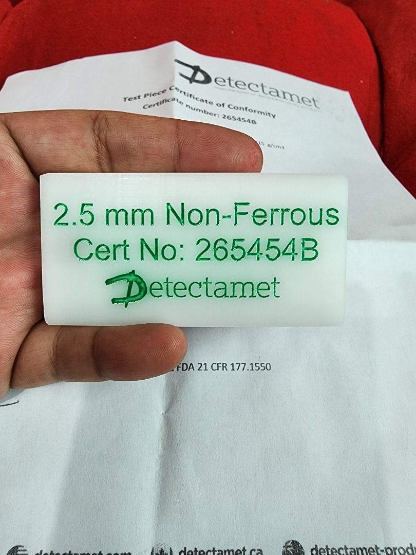 Metal Detector Test Piece, Detectamet, Test Piece Contaminants, HACCP ...