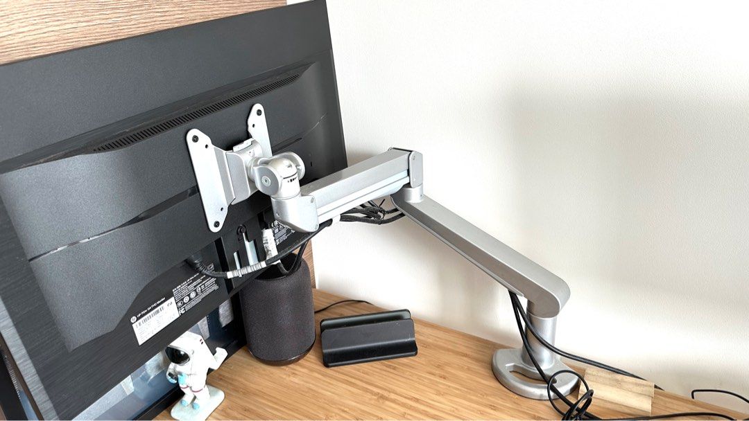 Metal monitor arm mount with clamp to desktop, Computers & Tech, Parts ...