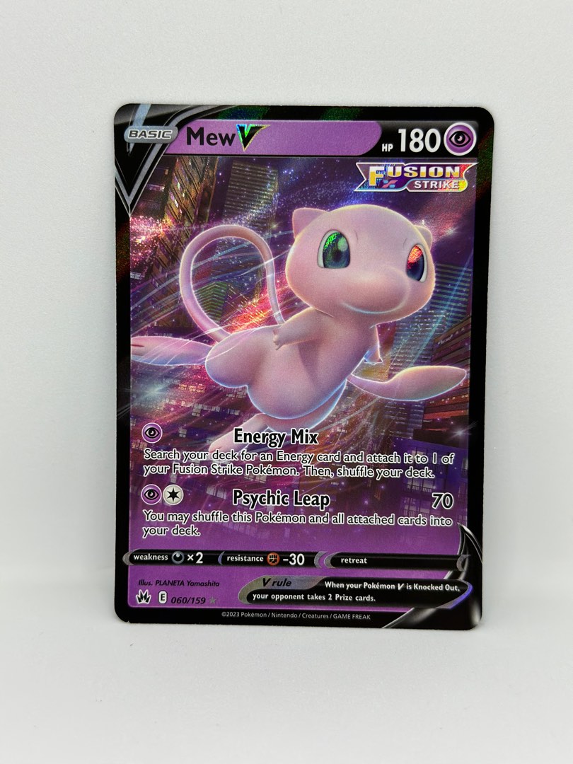 Mew V 060/159, Hobbies & Toys, Toys & Games on Carousell