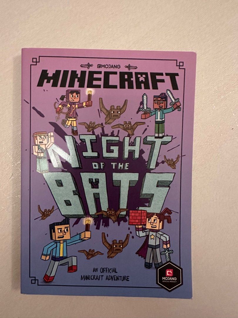 Minecraft Mojang- Night of the Bats, 興趣及遊戲, 書本 & 文具, 小說 & 故事書 - Carousell