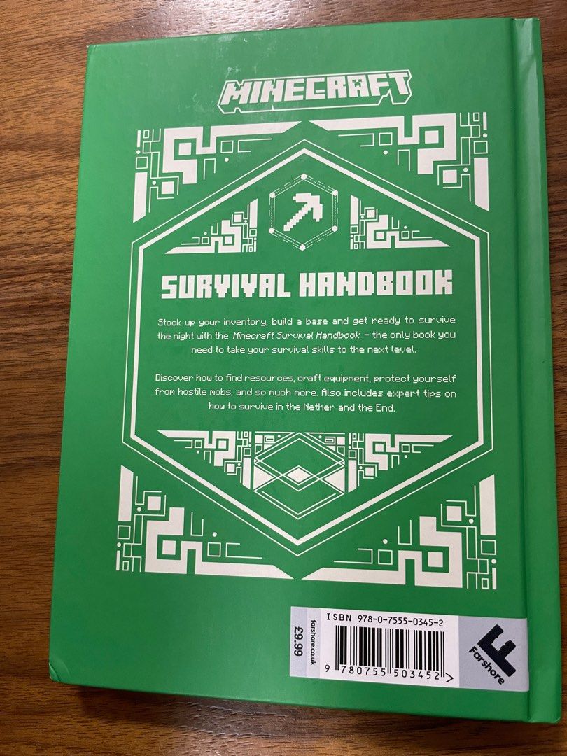 Minecraft survival handbook, 興趣及遊戲, 書本 & 文具, 兒童書籍 - Carousell