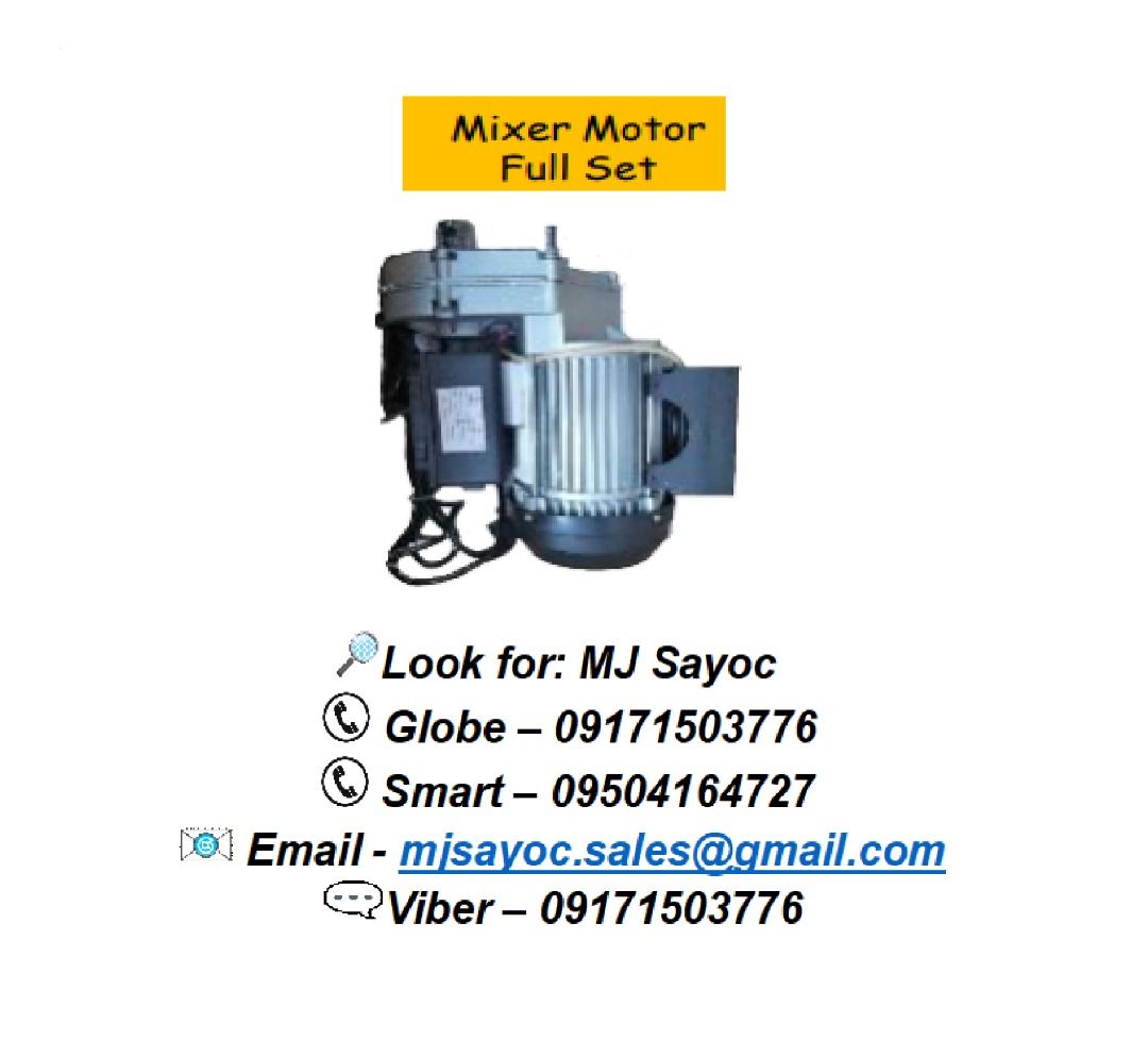 Mixer Motor Full Set, Commercial & Industrial, Construction Tools ...