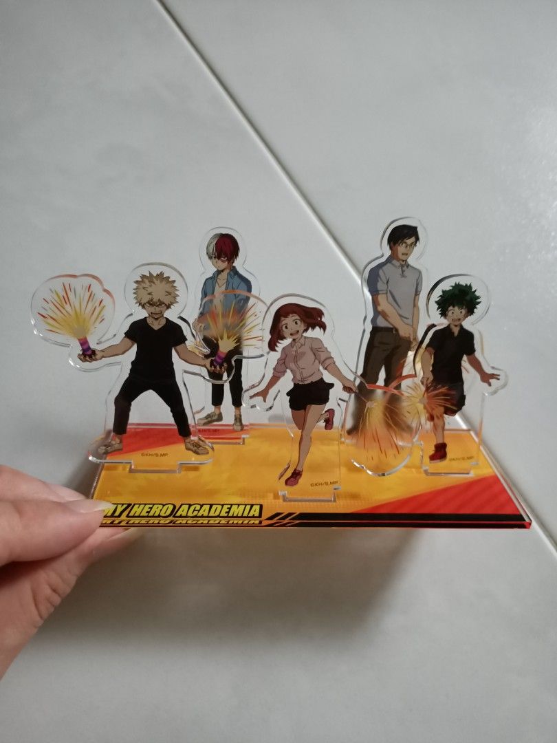 My hero academia MHA acrylic diorama figure stand, Hobbies & Toys ...