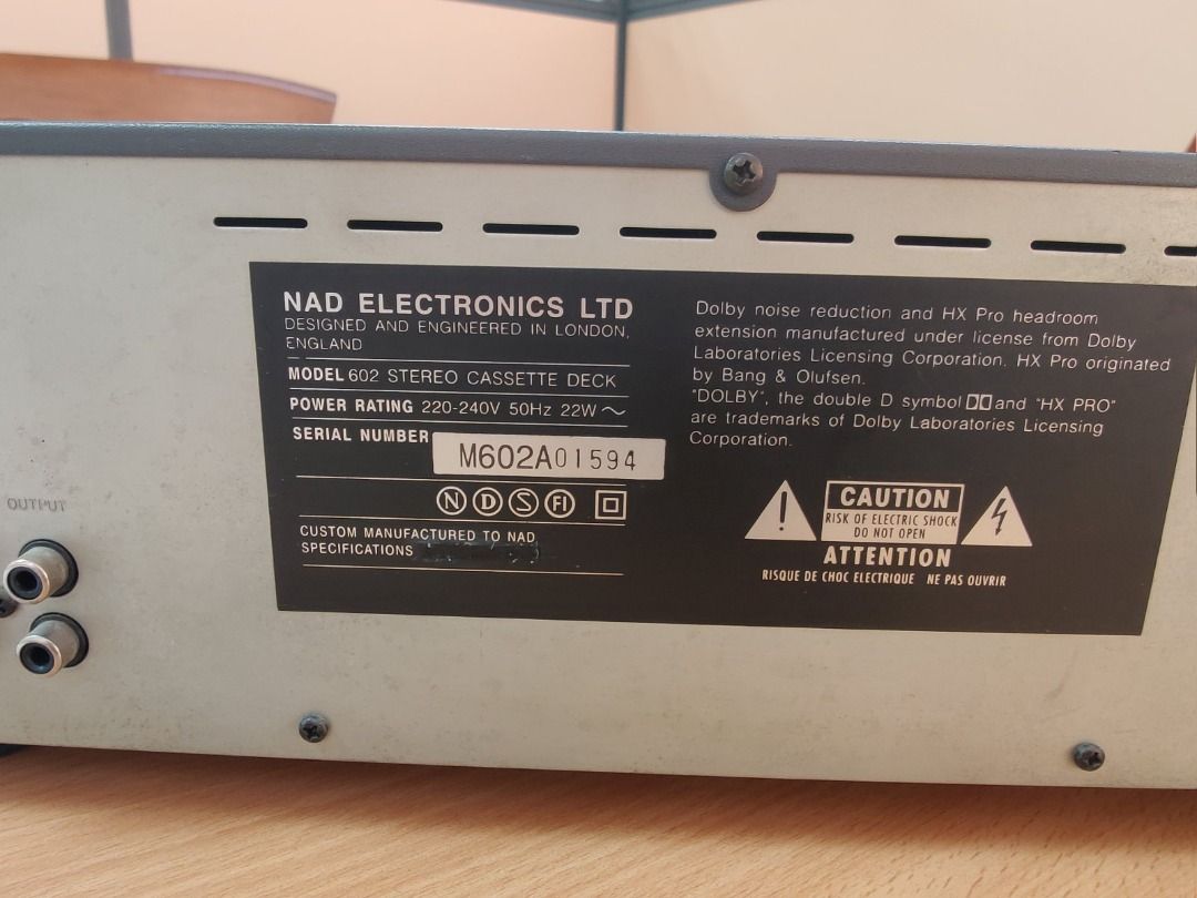 NAD 602 CASSETTE DECK, Audio, Other Audio Equipment on Carousell