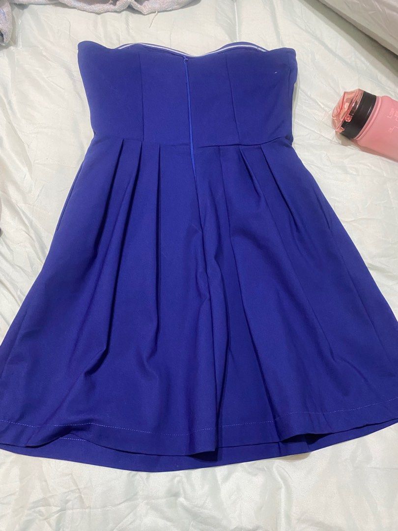 Navy Blue cute dress, Women's Fashion, Dresses & Sets, Dresses on Carousell