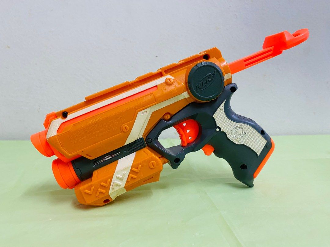 Nerf gun N-Strike Elite Firestrike Blaster (Light Beam), Hobbies & Toys, Toys & Games on Carousell