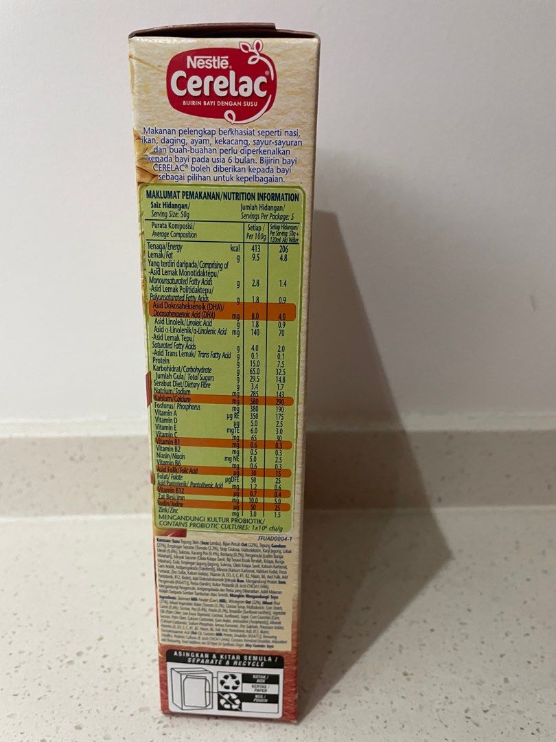 Nestle Cerelec Multigrain, Babies & Kids, Nursing & Feeding, Weaning ...