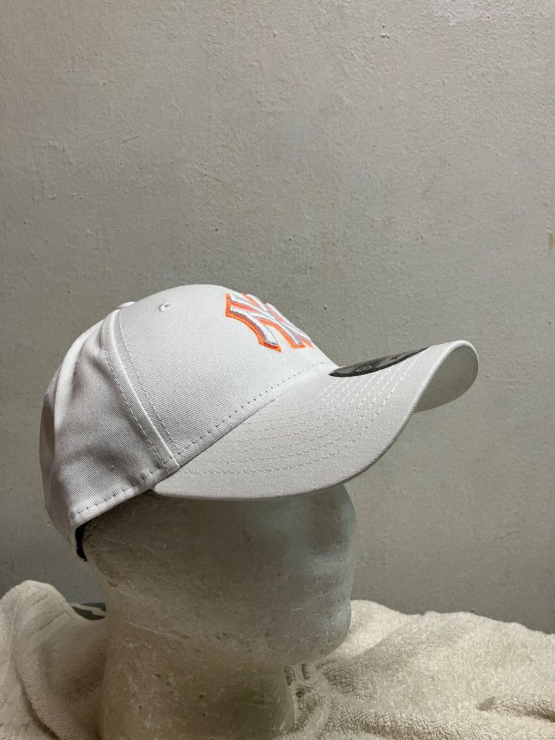 New Era 9Forty NY Yankees Neon Outline Orange White Cap, Men's Fashion ...