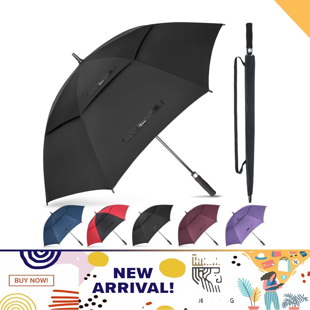 NINEMAX Large Golf Umbrella Windproof 54/62/68 Inch Extra Large ...