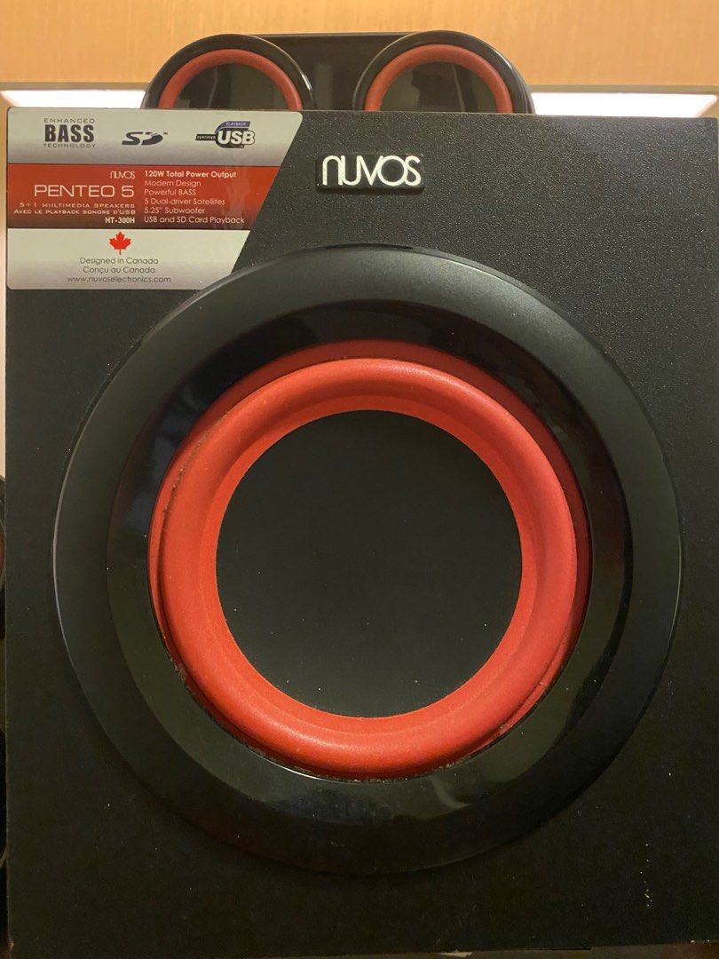 Nuvos PENTED 5.1 speaker system, Audio, Soundbars, Speakers ...