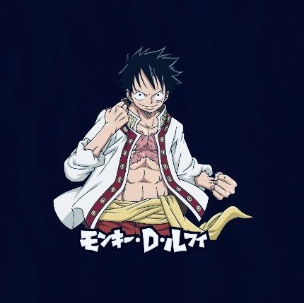 One Piece Common Sense Official Toei T shirt Dark Navy Monkey D. Luffy ...