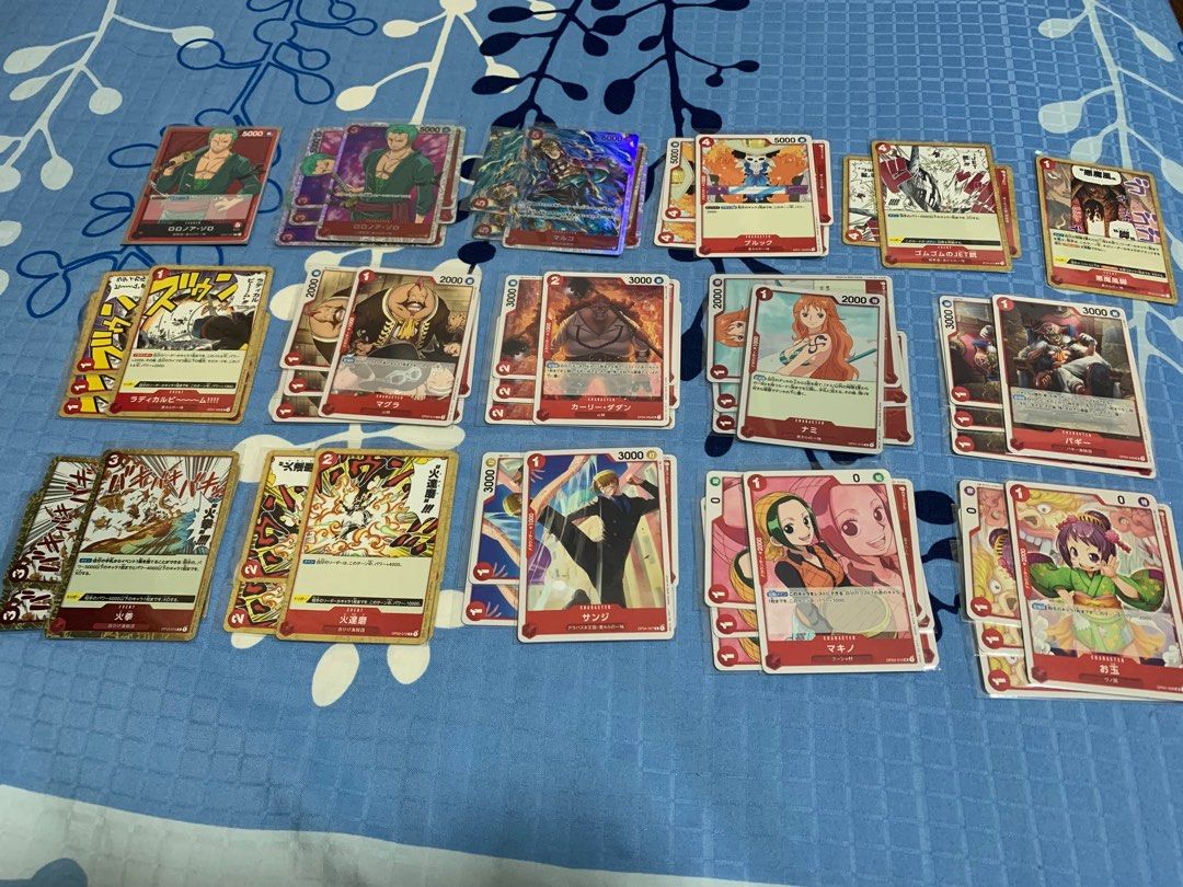 One piece tcg: op01 red zoro deck, Hobbies & Toys, Toys & Games on ...
