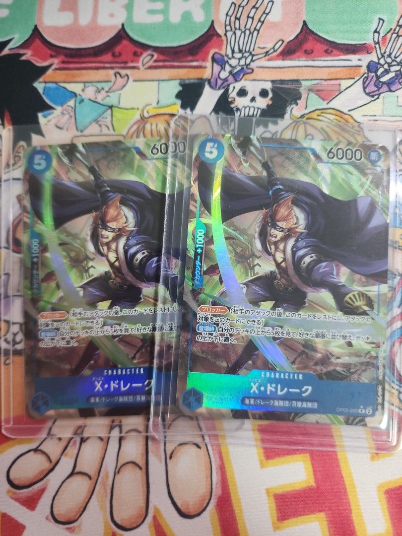 Op05-055 X drake AA alternate art parallel one piece TCG, Hobbies ...
