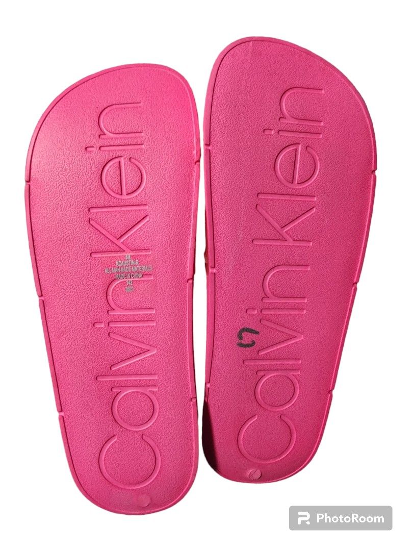 ORIGINAL CK SLIDES (hot pink), Women's Fashion, Footwear, Slippers and ...