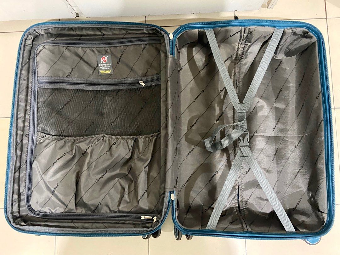 Original Dark Teal Blue Compass Luggage, Hobbies & Toys, Travel ...