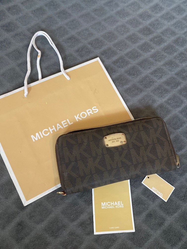 ORIGINAL MK LONG WALLET, Luxury, Bags & Wallets on Carousell