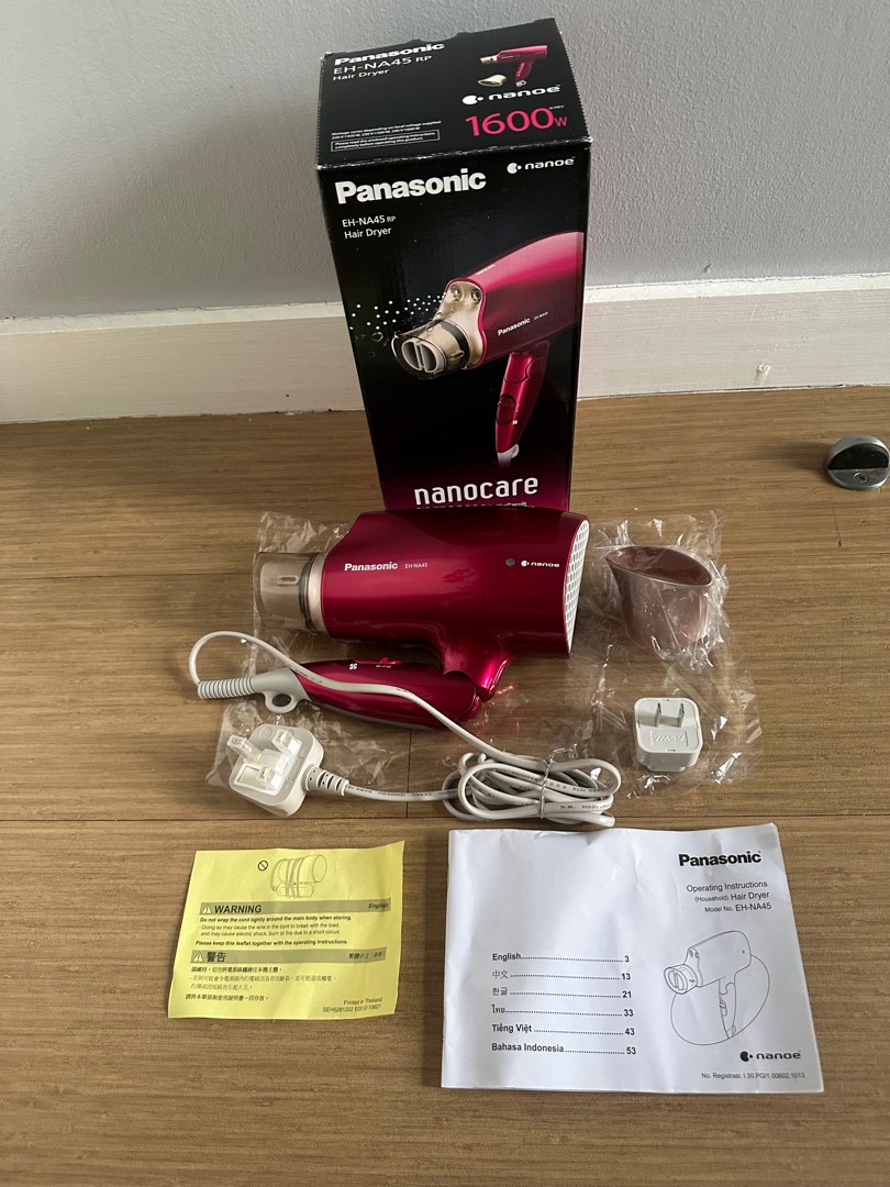 Panasonic EH-NA45 Nanoe Hair Dryer, Beauty & Personal Care, Hair on ...