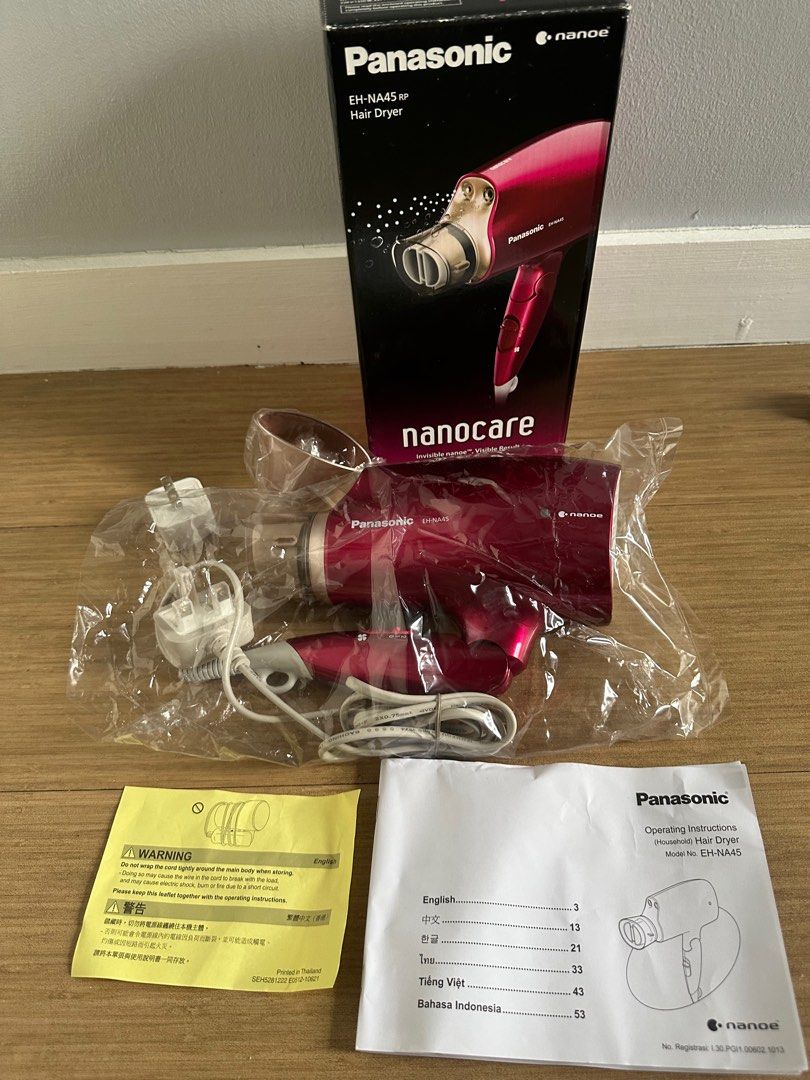 Panasonic EH-NA45 Nanoe Hair Dryer, Beauty & Personal Care, Hair on ...