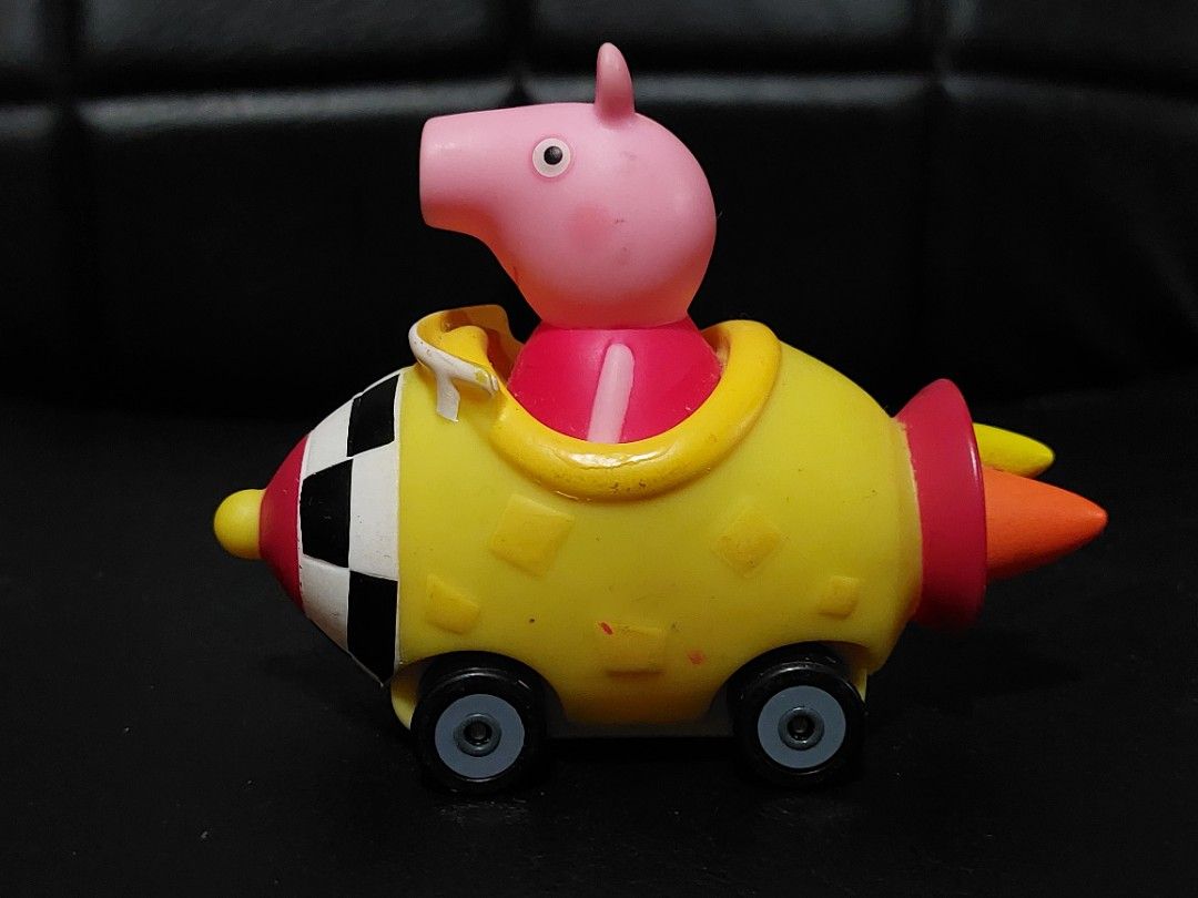 Peppa Pig Yellow Rocket Car, Hobbies & Toys, Toys & Games on Carousell