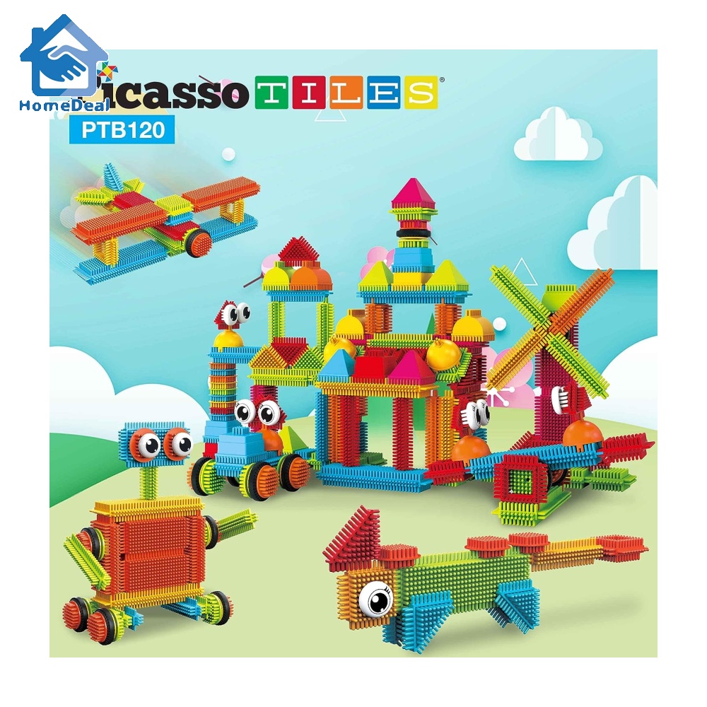 PicassoTiles Hedgehog Block Tiles Toy Building Block, Stacking ...