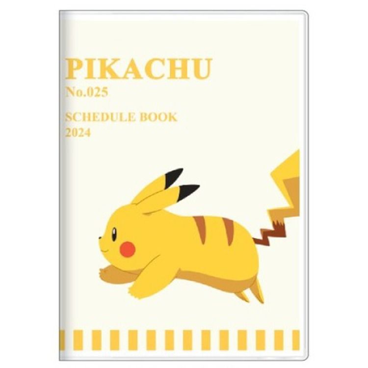 PO Authentic 2024 Pikachu from Pokemon Planner Book, Schedule Book (A6 ...