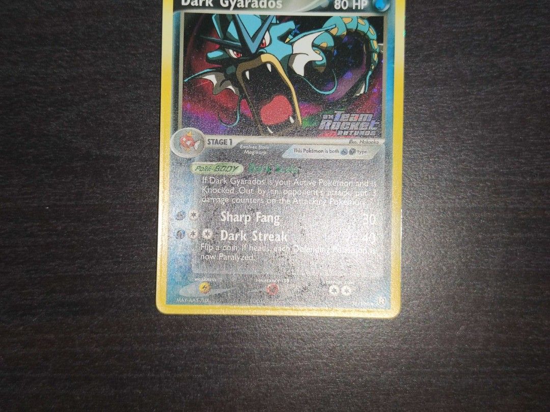 Pokemon Dark Gyarados 36/109 EX Team Rocket Returns Reverse Holo, Hobbies & Toys, Toys & Games ...