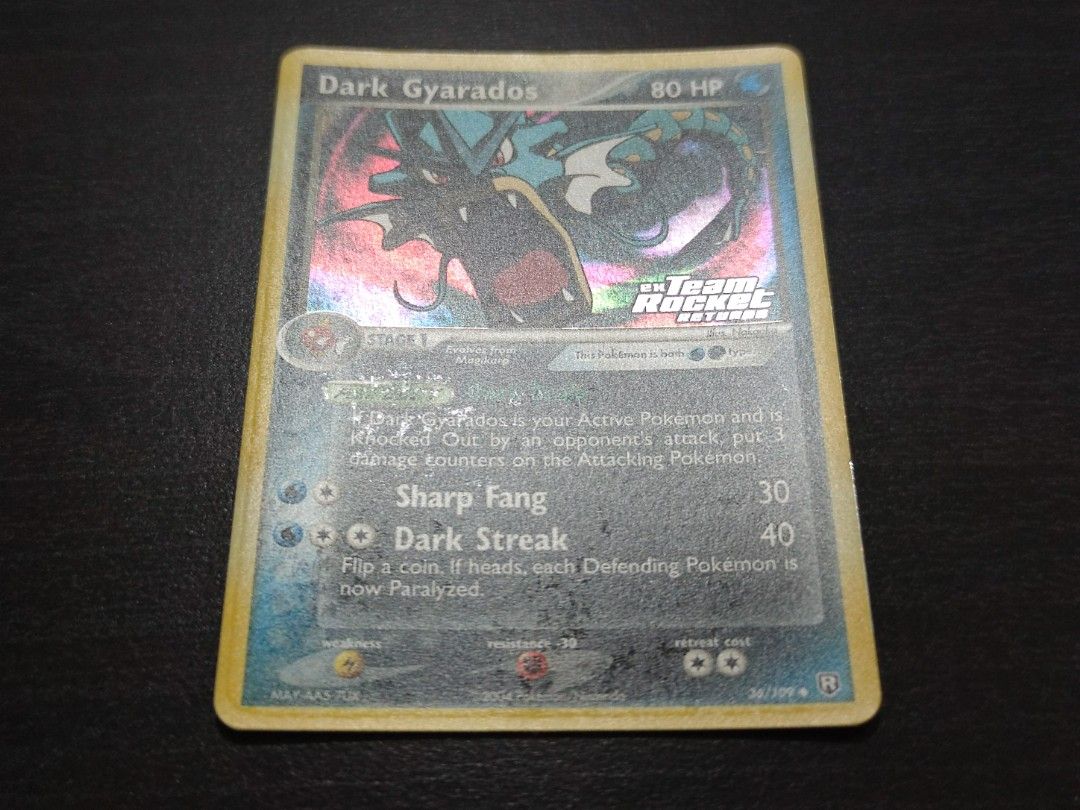 Pokemon Dark Gyarados 36/109 EX Team Rocket Returns Reverse Holo, Hobbies & Toys, Toys & Games ...