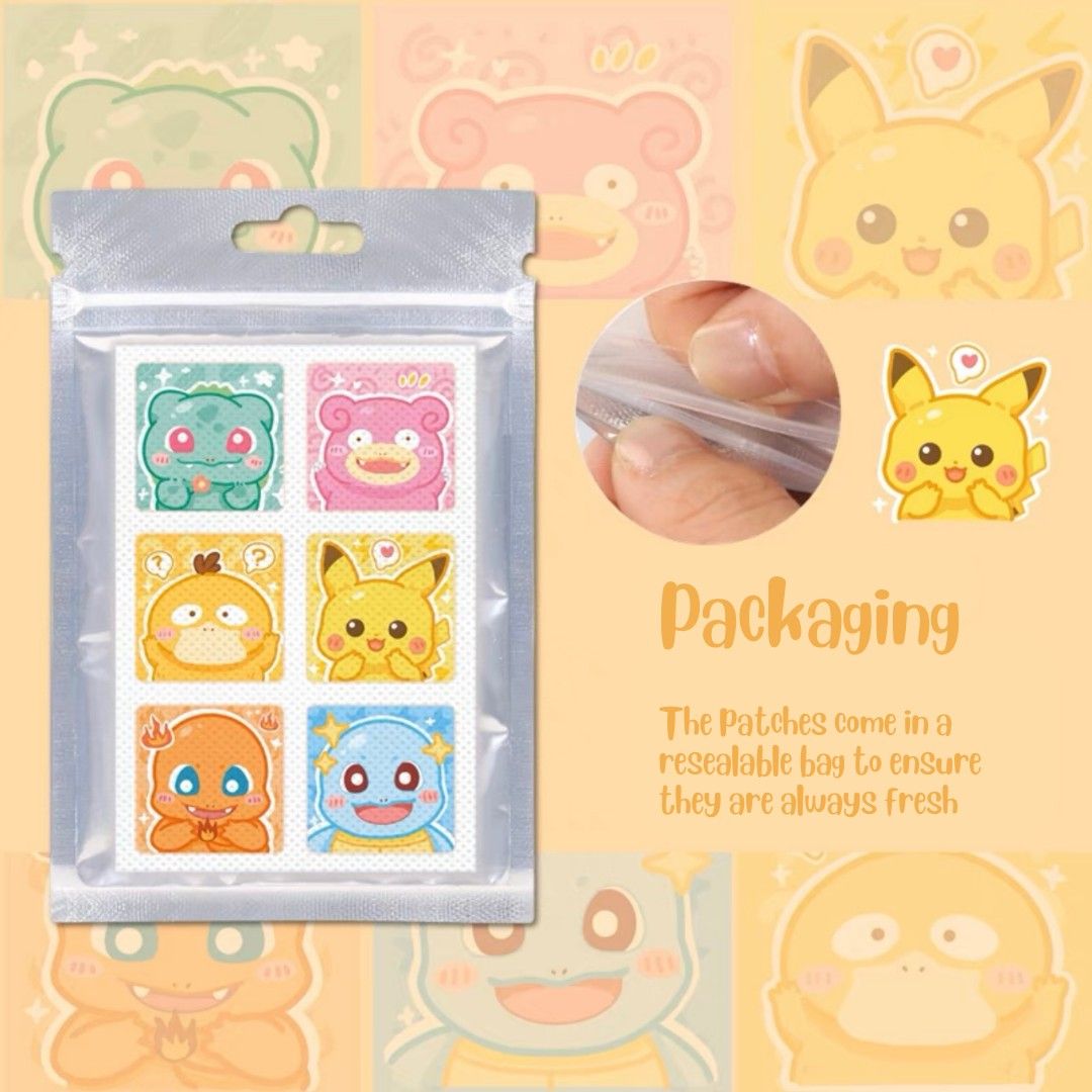 [Pokemon] Dengue Defender Mosquito Patches DEET Free (12/24/36 Patches ...