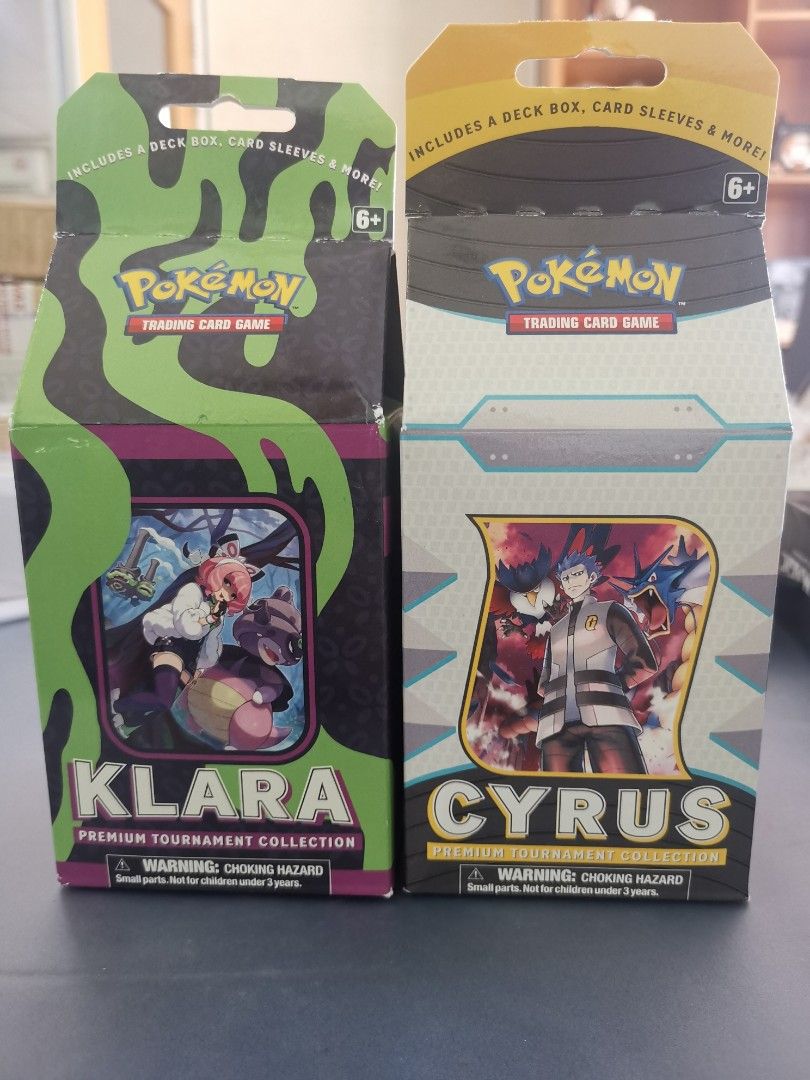 POKEMON KLARA & CYRUS PREMIUM TOURNAMENT COLLECTION sealed, Hobbies ...