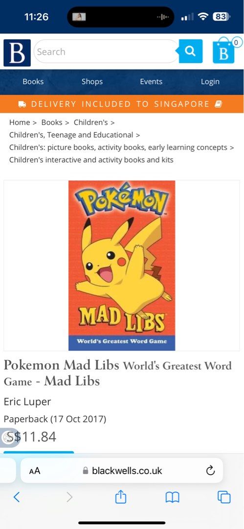 Pokémon mad libs, Hobbies & Toys, Books & Magazines, Children's Books ...