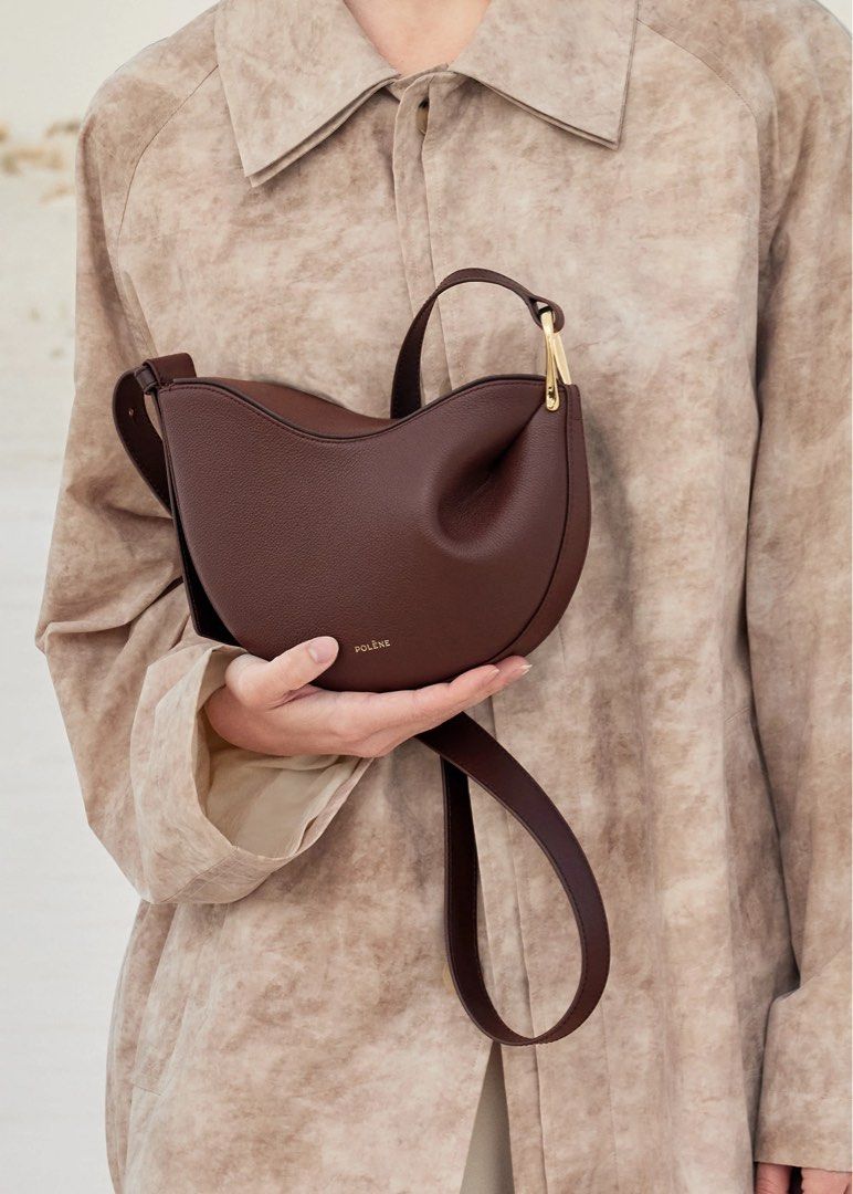 Polene Tonca Bag in Ebony, Women's Fashion, Bags & Wallets, Cross-body ...