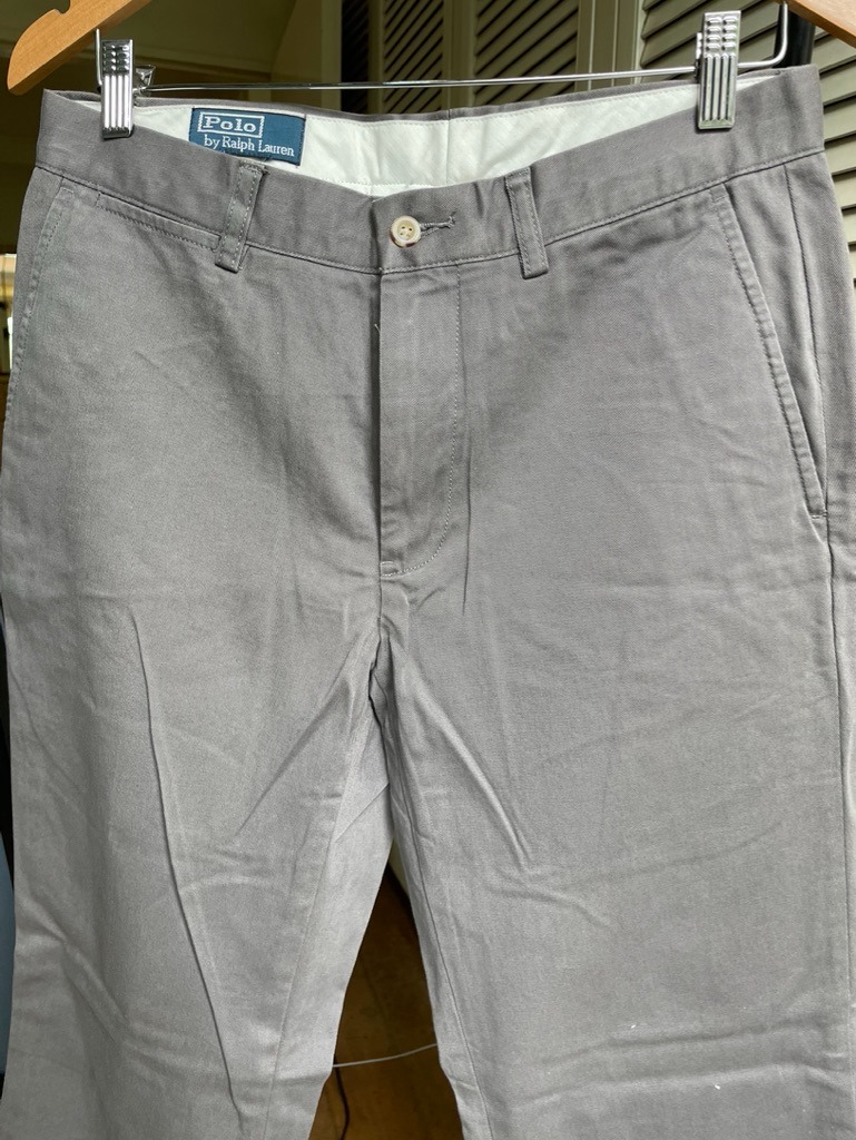 Polo Ralph Lauren Grey Chinos, Men's Fashion, Bottoms, Chinos on Carousell