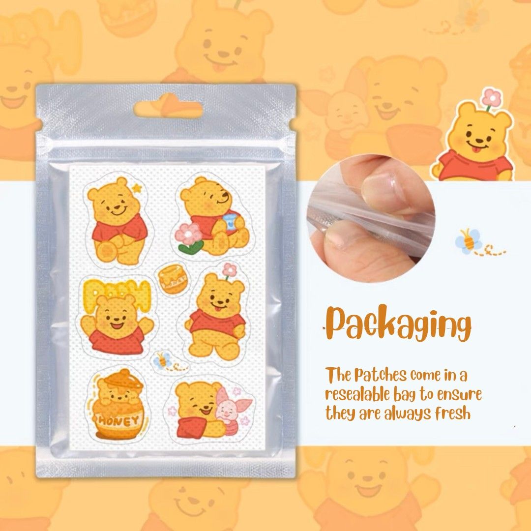 [Pooh Bear] Dengue Defender Mosquito Patches DEET Free (12/24/36 ...