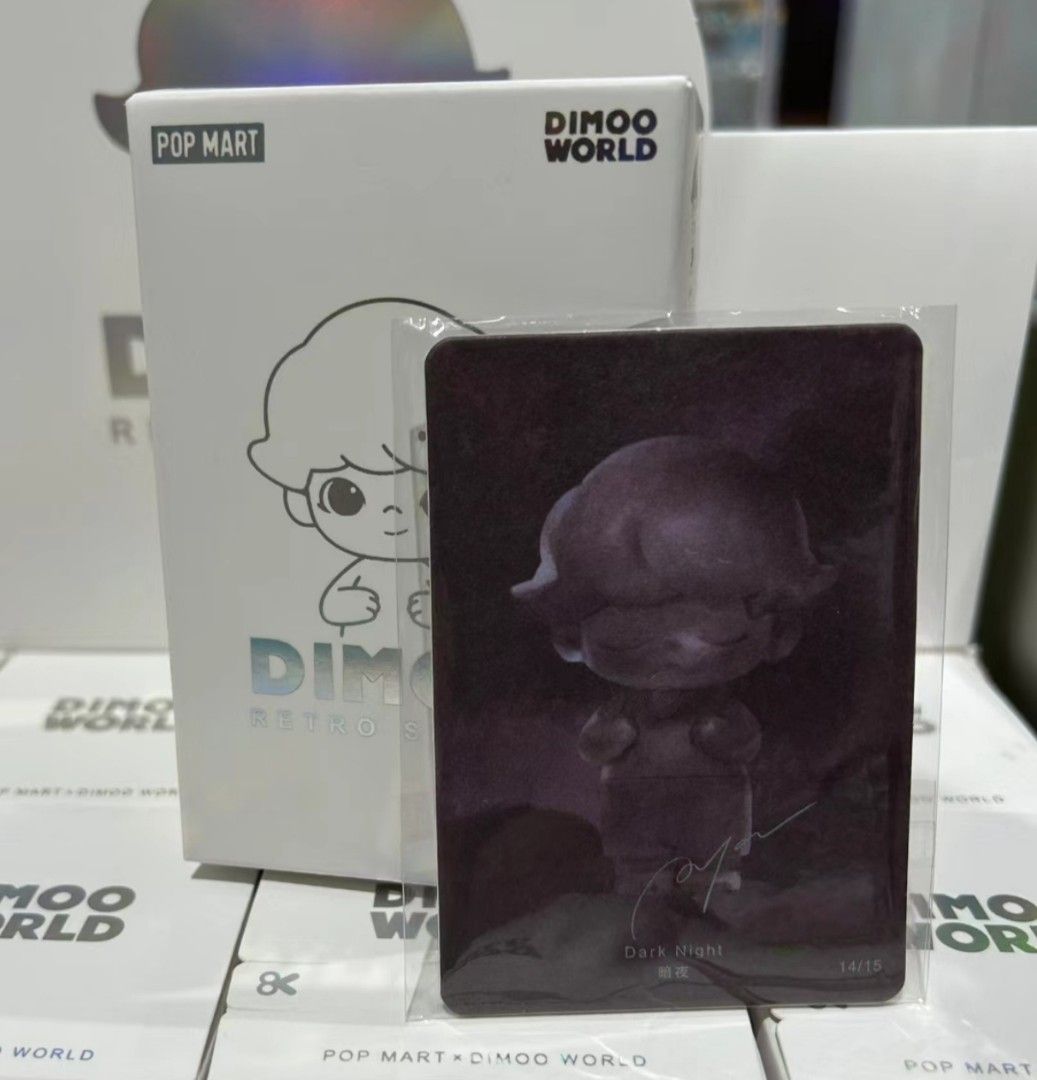 POPMART DIMOO RETRO BLACK SECRET POPCARD, Hobbies & Toys, Toys & Games ...