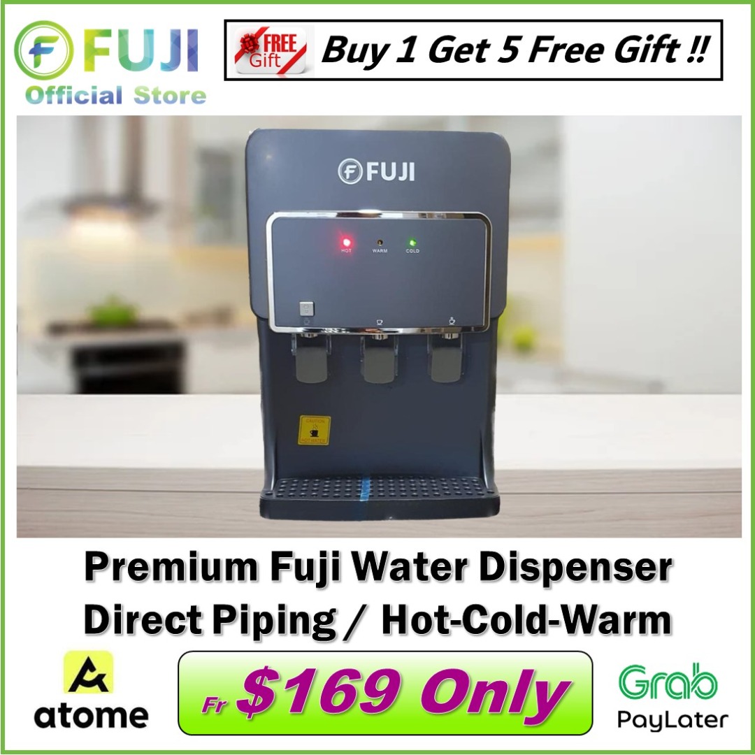 Premium Fuji Water Dispenser With Compressor Cooler & Direct Piping To ...