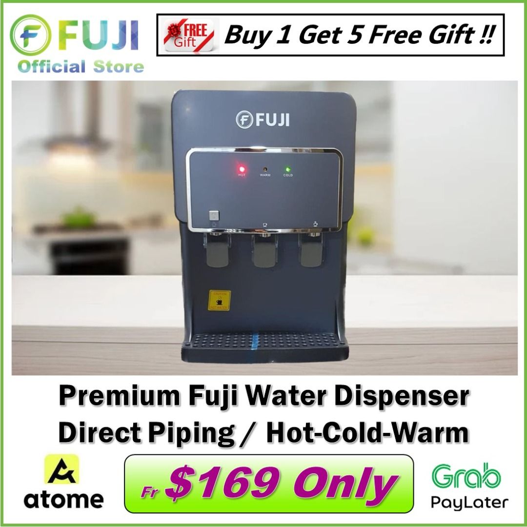 Premium Fuji Water Dispenser With Compressor Cooler & Direct Piping To ...