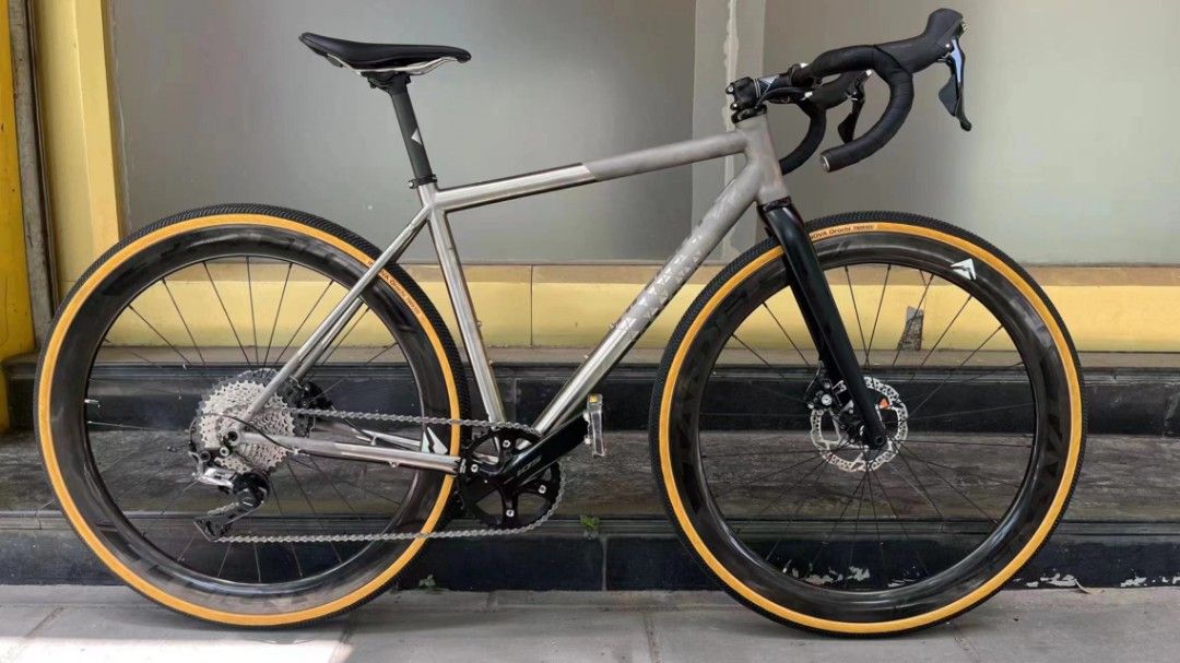 (Pre-order)2023 Hi-light titanium R7.2 disc road bike frameset, fully ...