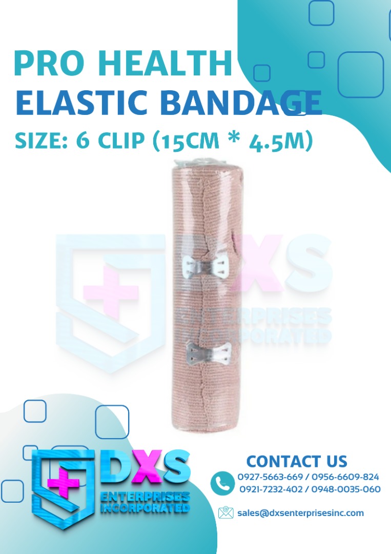 PRO HEALTH ELASTIC BANDAGE 6 CLIP 12 PCS/PACK, Health & Nutrition ...
