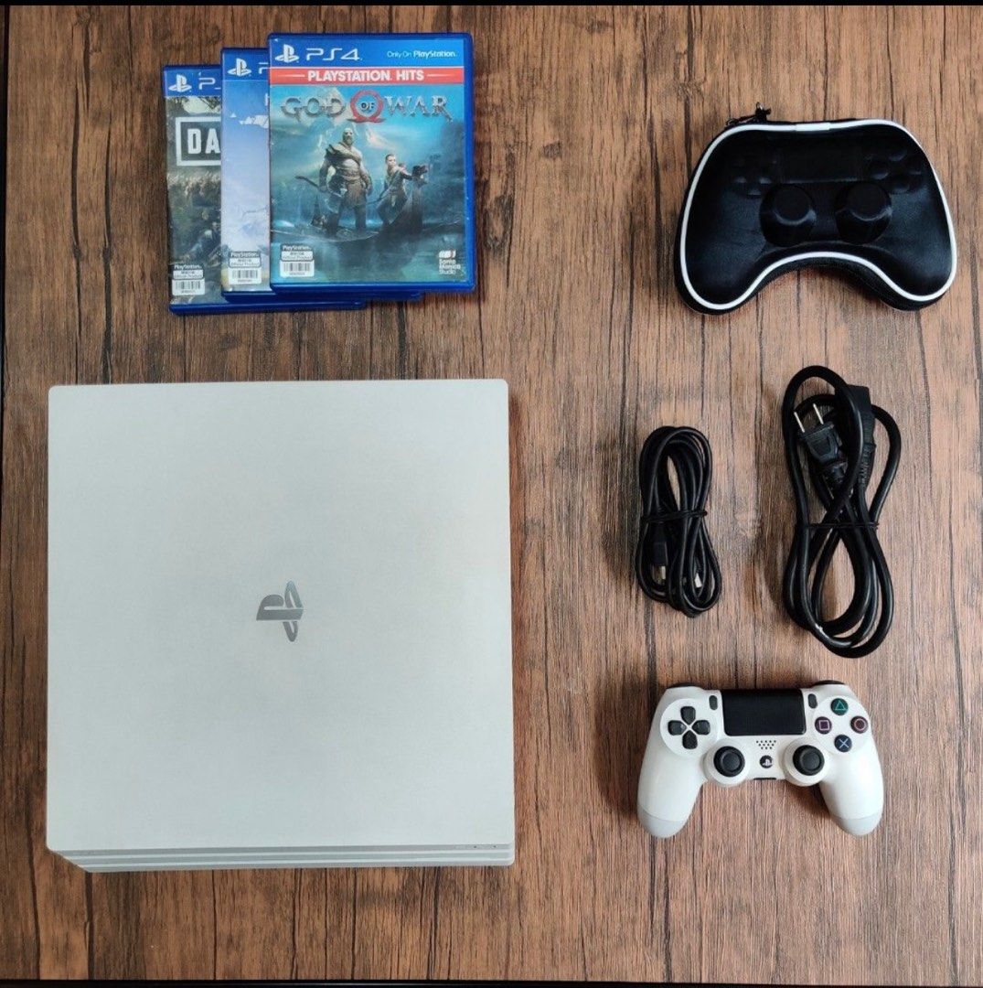 PS4 Pro Glacier White 1tb (Rare Color), Video Gaming, Video Game ...