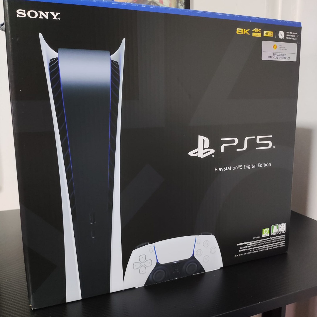 PS5 DIGITAL CONSOLE (LOCAL SET) (BNIB), Video Gaming, Video Game ...