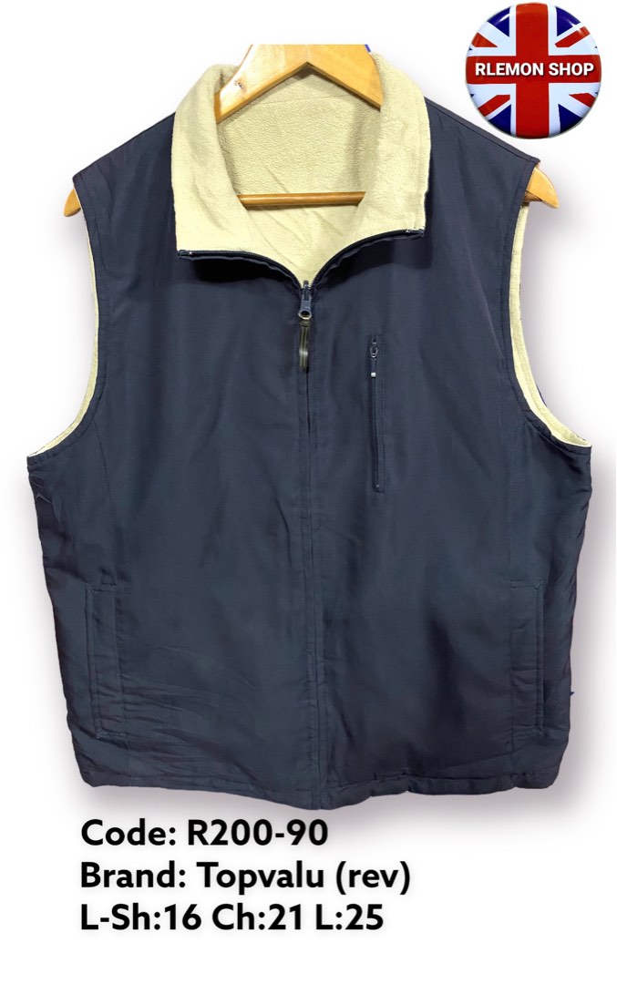 R200-90 Topvalu Chaleco Vest, Men's Fashion, Coats, Jackets and Outerwear on Carousell