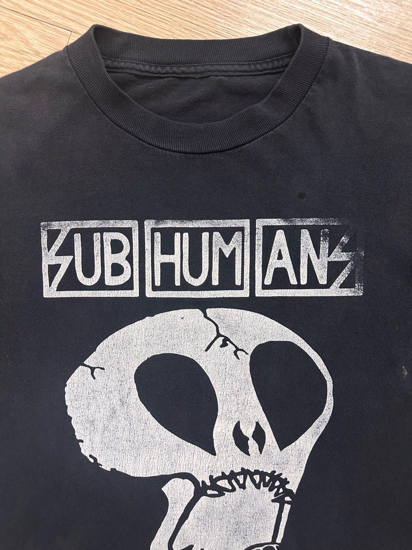 Rare Beautiful Faded Vintage Subhumans Punk Rock Band Tee, Men's ...