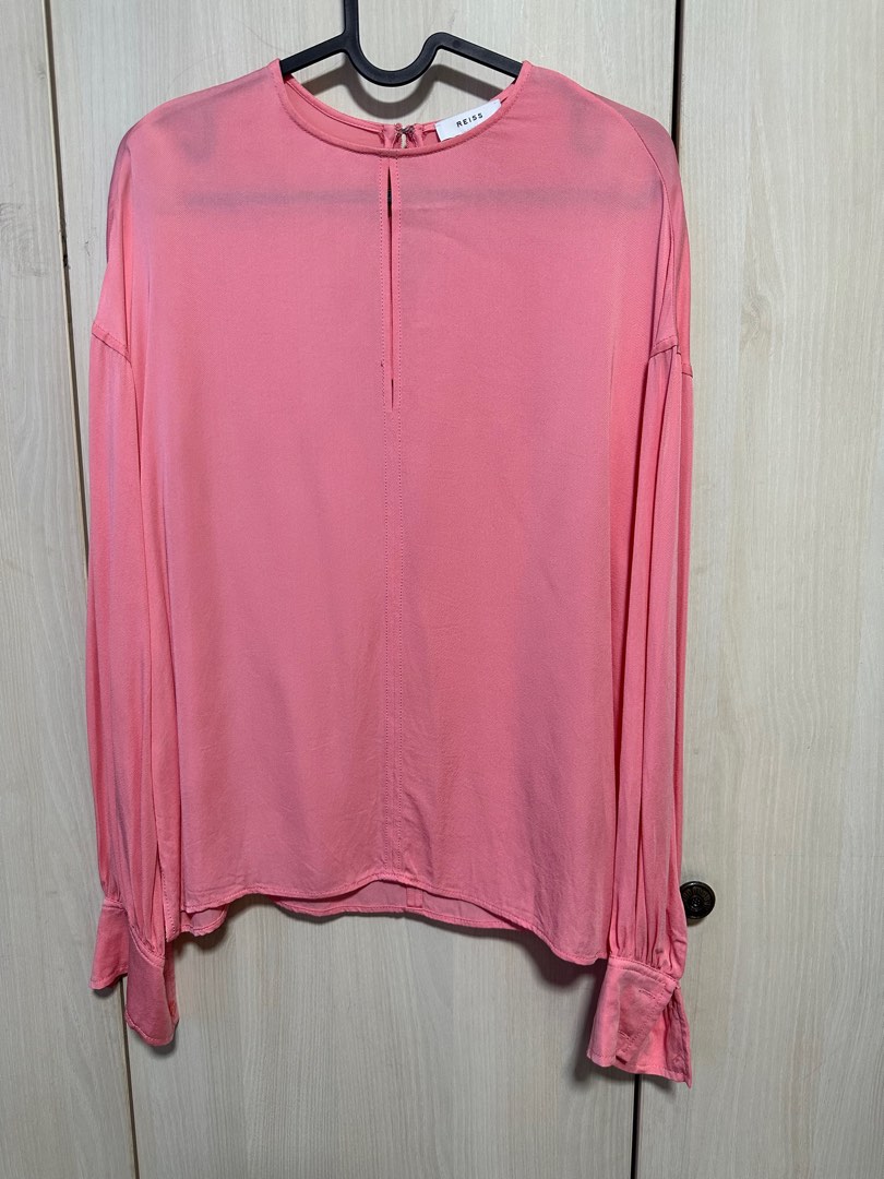 RESIS Pink formal top, Women's Fashion, Tops, Longsleeves on Carousell