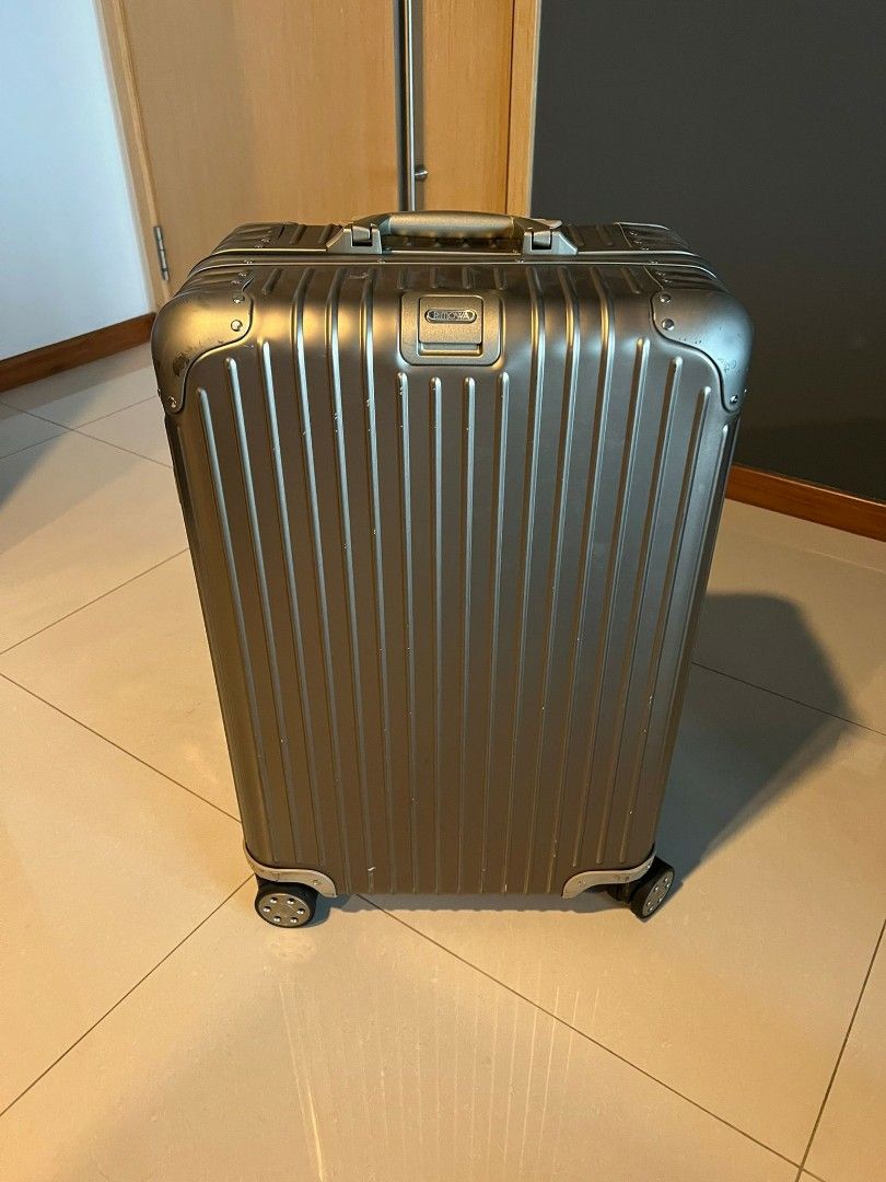 Rimowa Titanium Check in M, Hobbies & Toys, Travel, Luggage on Carousell