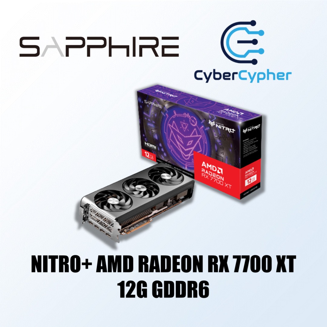 Sapphire NITRO+ AMD Radeon RX 7700 XT 12G GDDR6, Computers & Tech ...