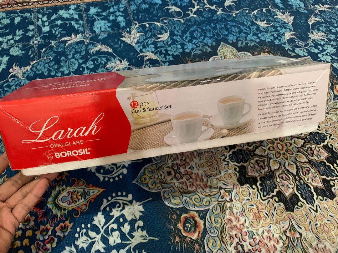 Set cawan dan piring 6pcs, Furniture & Home Living, Kitchenware ...