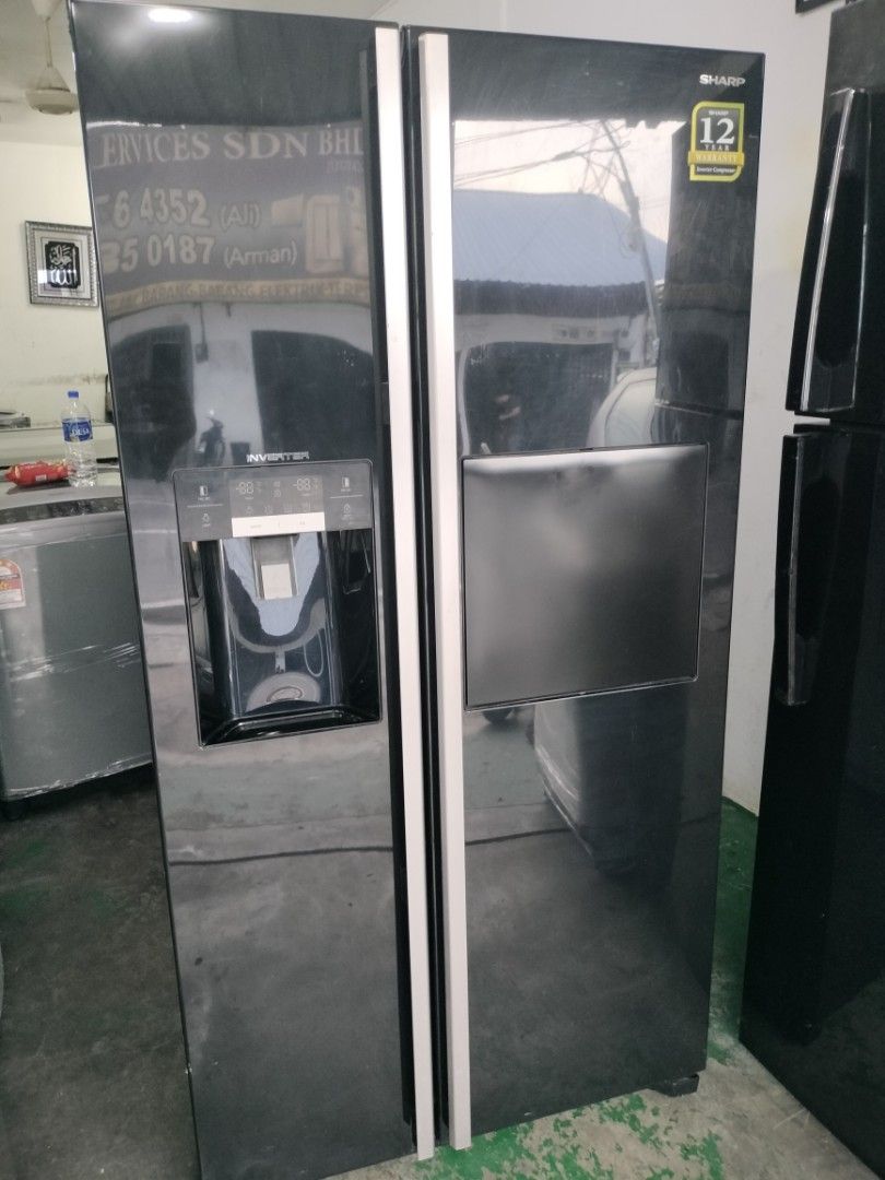 Sharp side by side refrigerator, TV & Home Appliances, Kitchen Appliances, Refrigerators ...