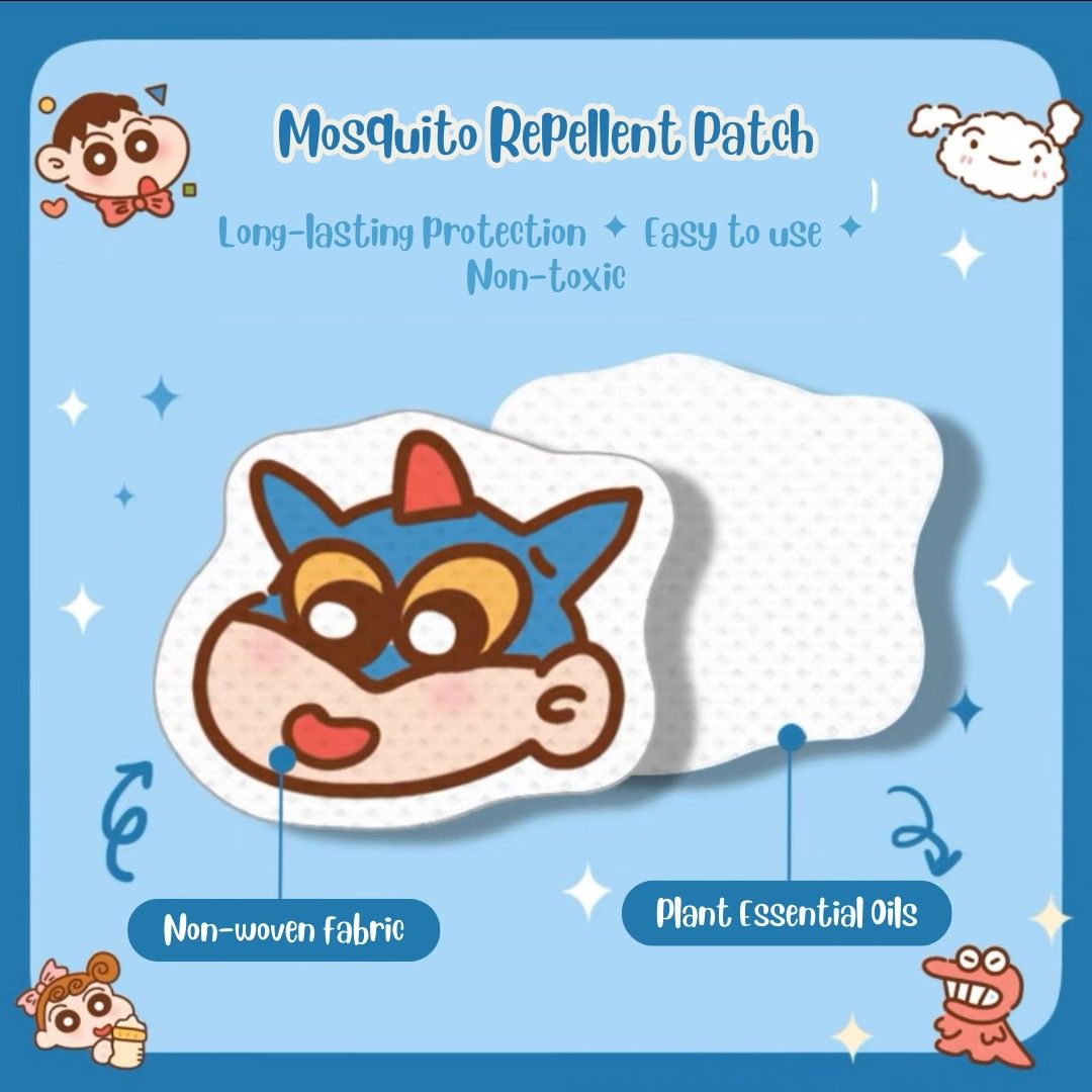 [Shin Chan] Dengue Defender Mosquito Patches DEET Free (12/24/36 ...